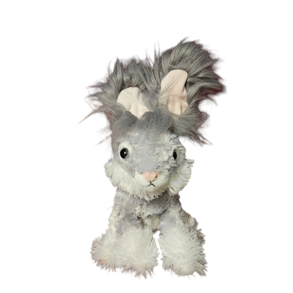 dandee | Toys | Easter Or Everyday Fluffy Soft Dan Dee Sitting Angora Bunny Rabbit Plush Gray ...